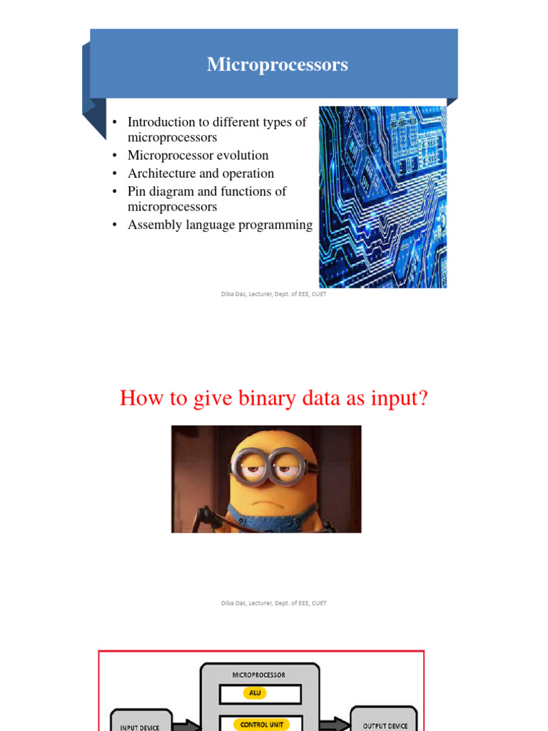 Microprocessor 1 (Slide) | PDF | Central Processing Unit | Microcontroller
