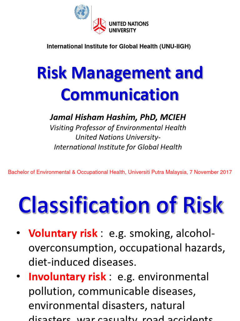Risk Management Communication | PDF | Risk | Nature