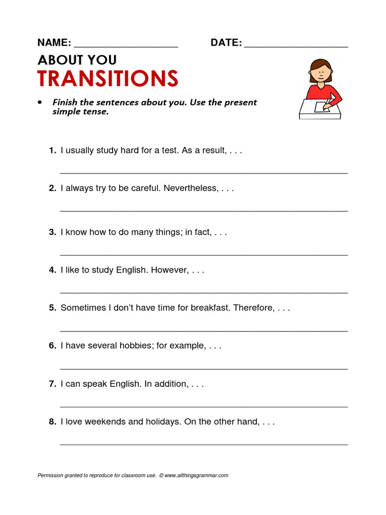 Sign Posting Words or Transition Words | PDF