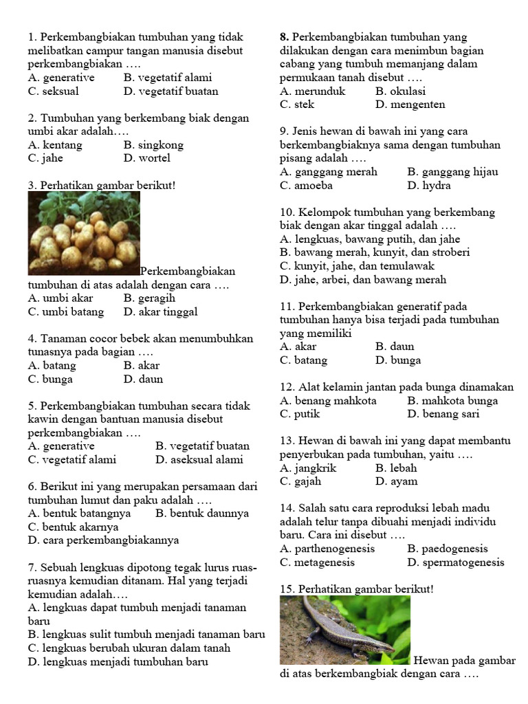 IPA 9 Bab Perkembangbiakan Hewan Dan Tumbuhan, Tanah, Ion | PDF | Sains & Matematika