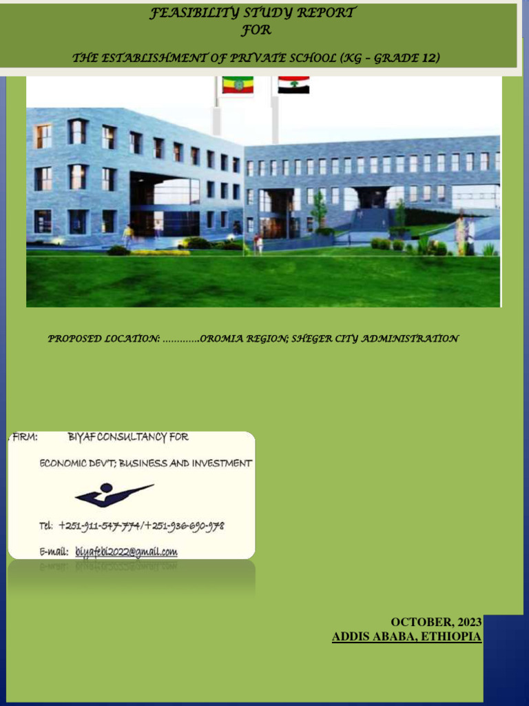 Feasibility Study For School Project | PDF | Internal Rate Of Return