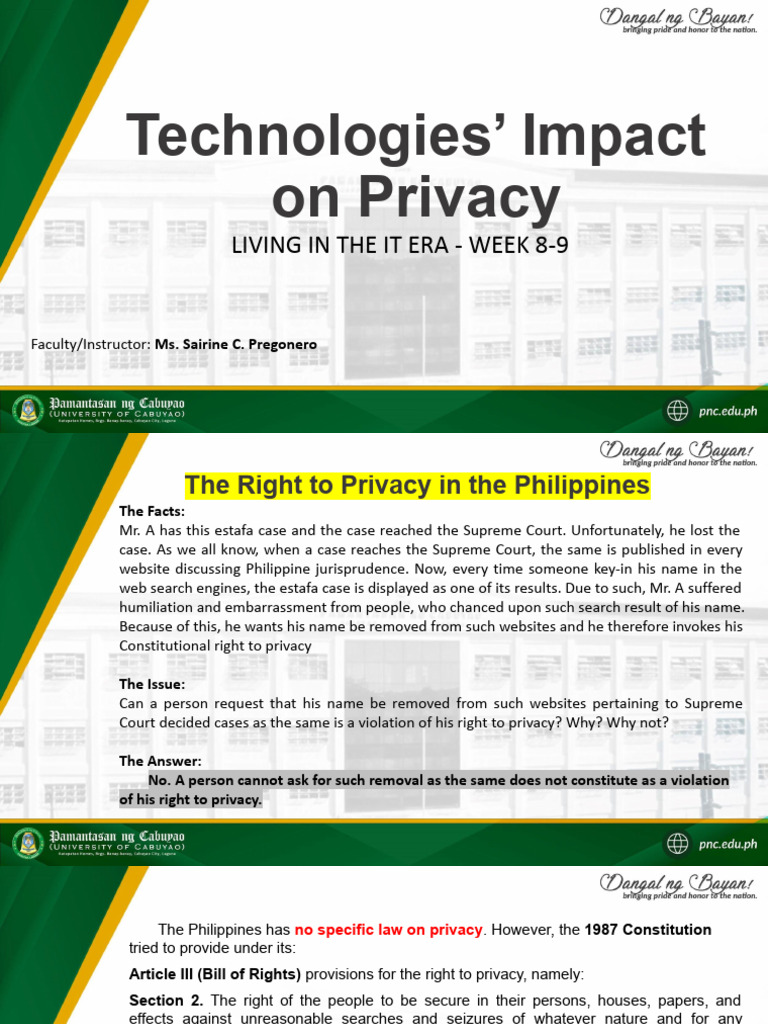 Week 8 9. | PDF | Defamation | Search And Seizure