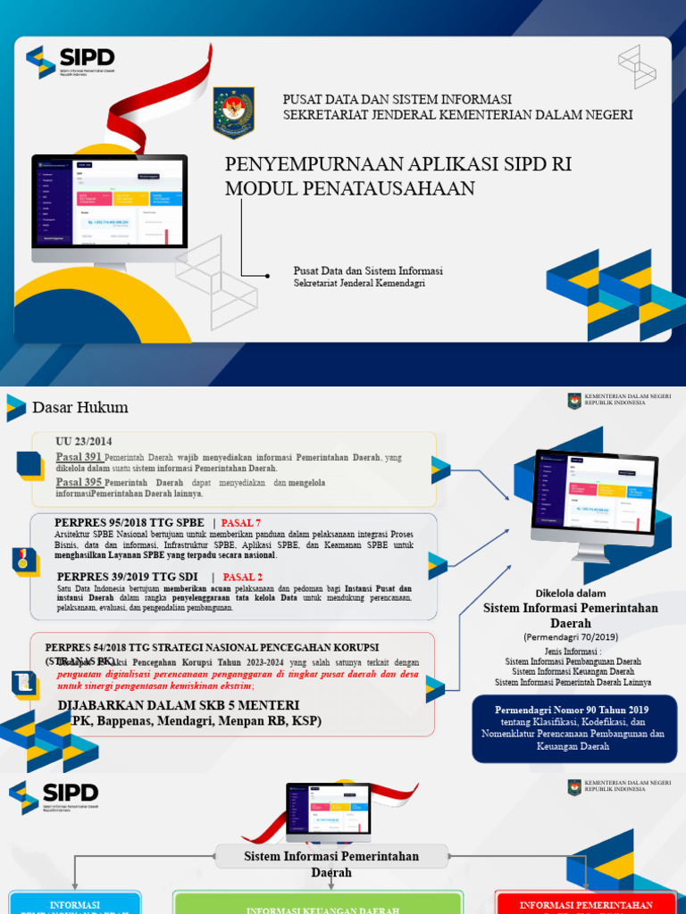 Paparan Penyempurnaan Aplikasi Sipd Ri Modul Penatausahaan | PDF