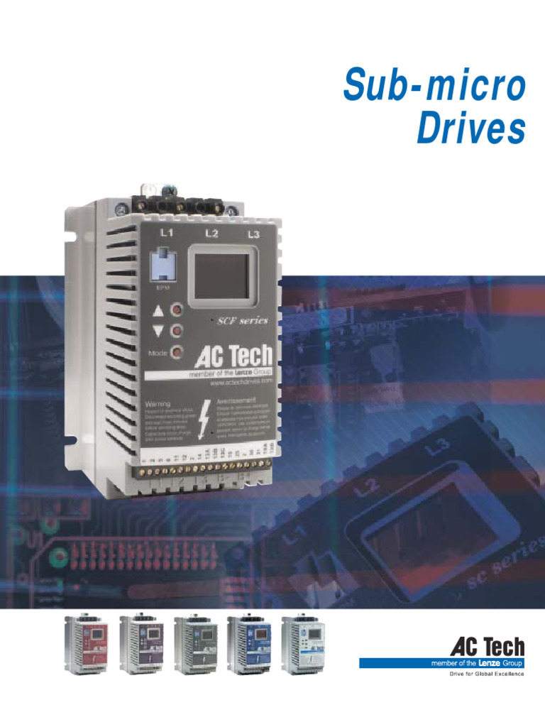 Ac Tech Sub Micro Drives Overview - Data Sheet | PDF | Electric Motor ...