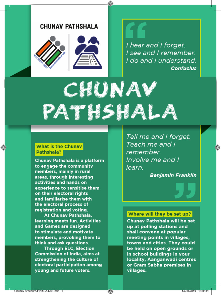 Chunav Pathshala Brochure English | PDF | Social Science
