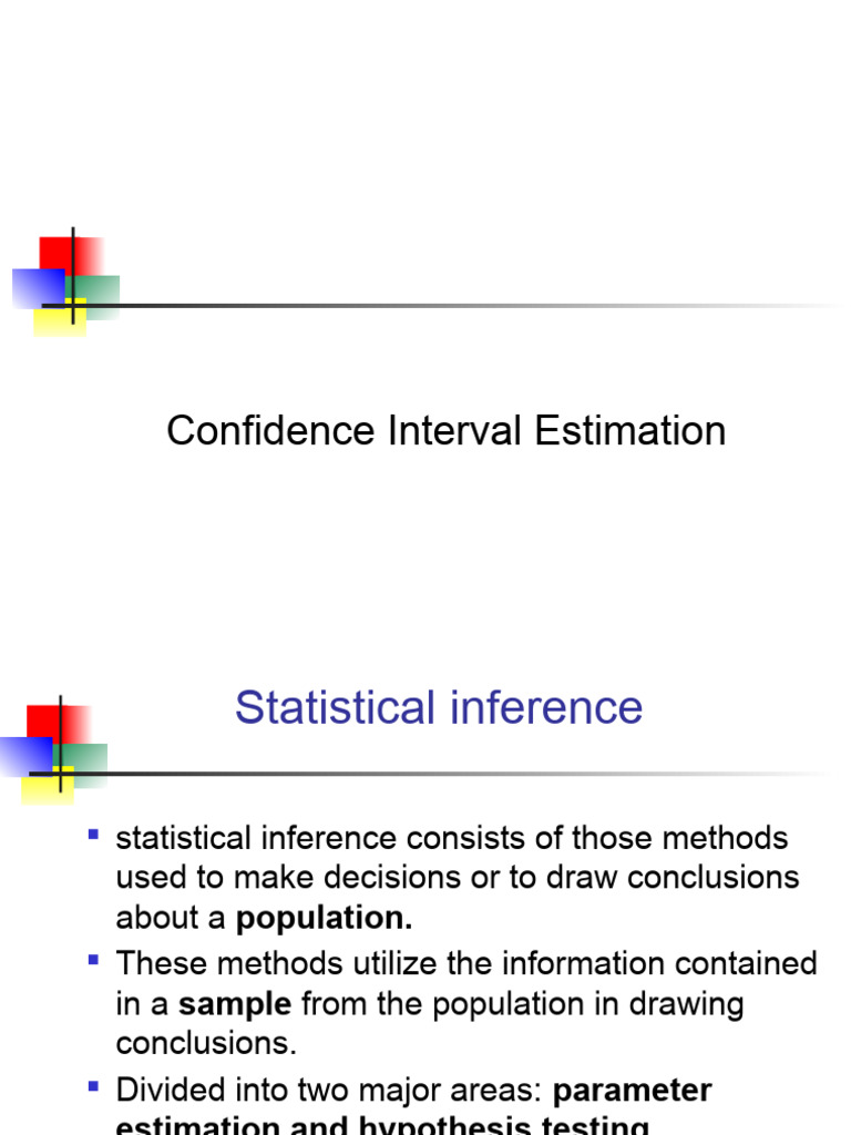 Confidence Intervals Pdf Standard Deviation Confidence Interval