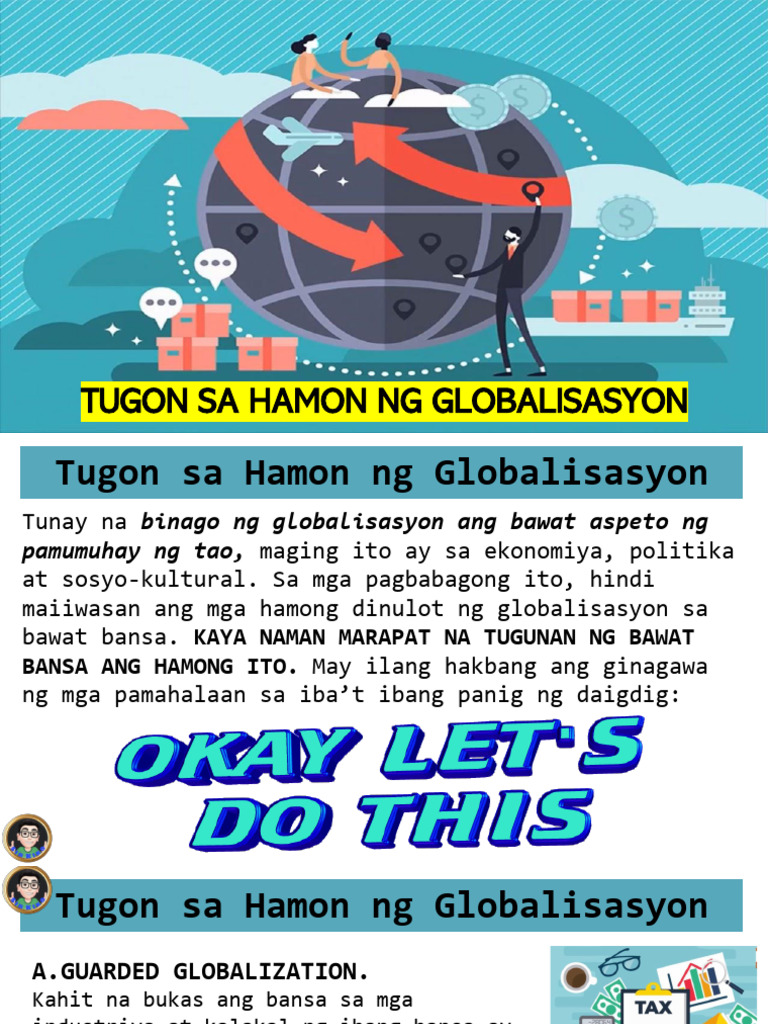 Lecture 7 Tugon Sa Hamon NG Globalisasyon | PDF Lecture 7 Tugon Sa Hamon NG Globalisasyon | PDF