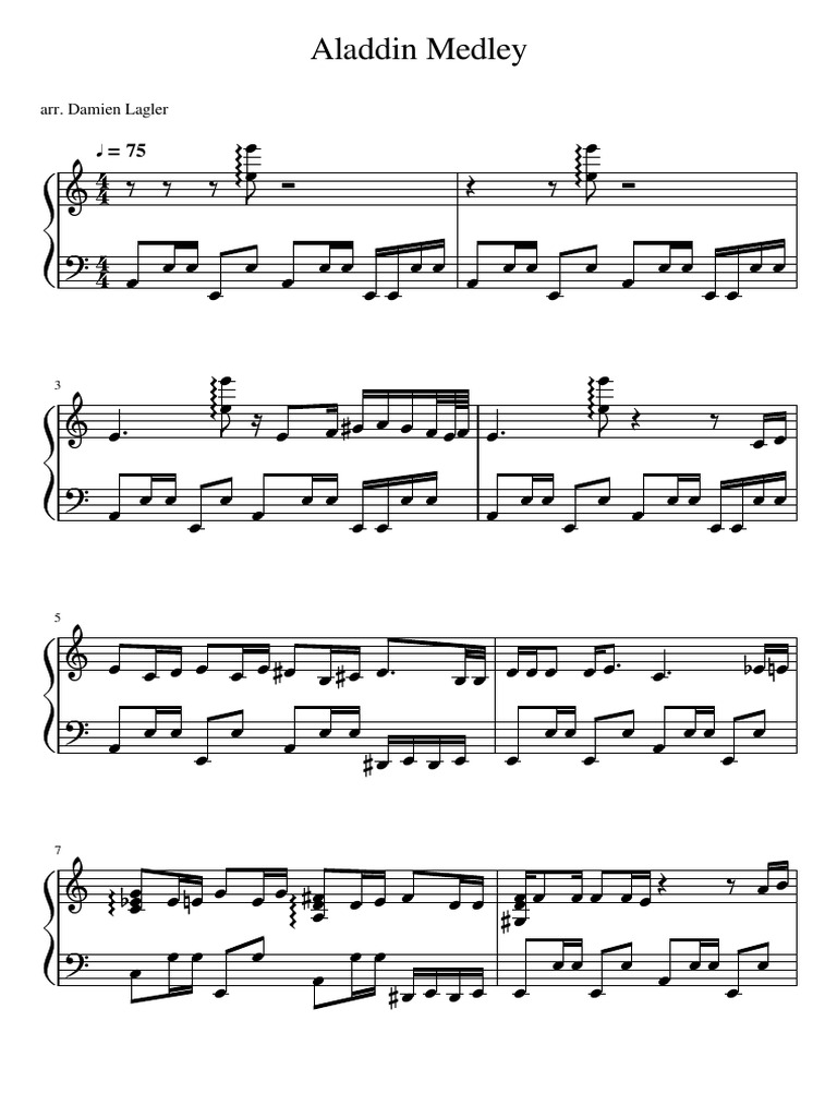 Aladdin Medley | PDF