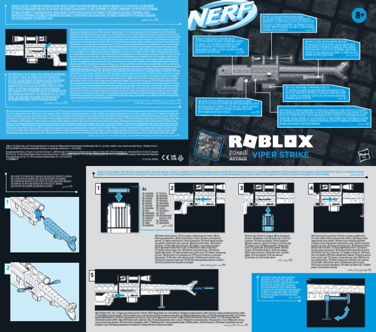 Nerf Roblox Zombie Attack Viper Strike Dart Blaster Code To Redeem ...