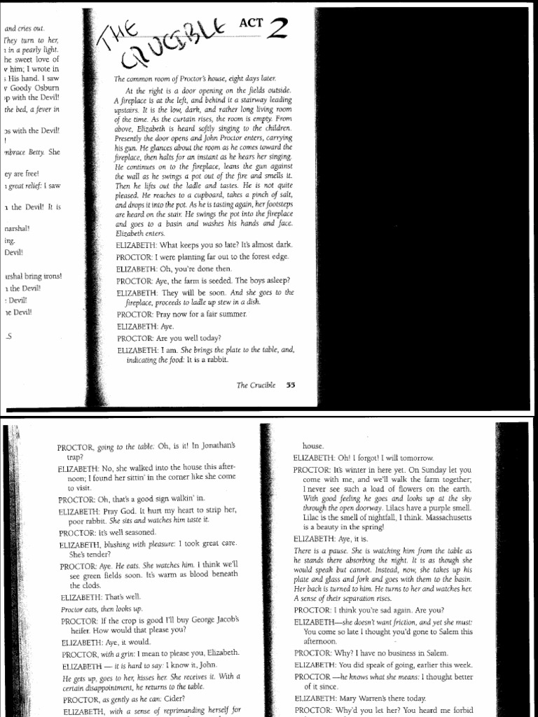 Crucible Act 2 | PDF