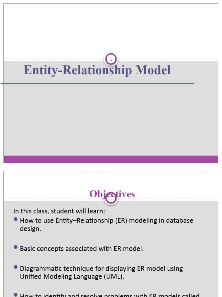 Entity Relationships Model | PDF | Conceptual Model | Unified Modeling ...