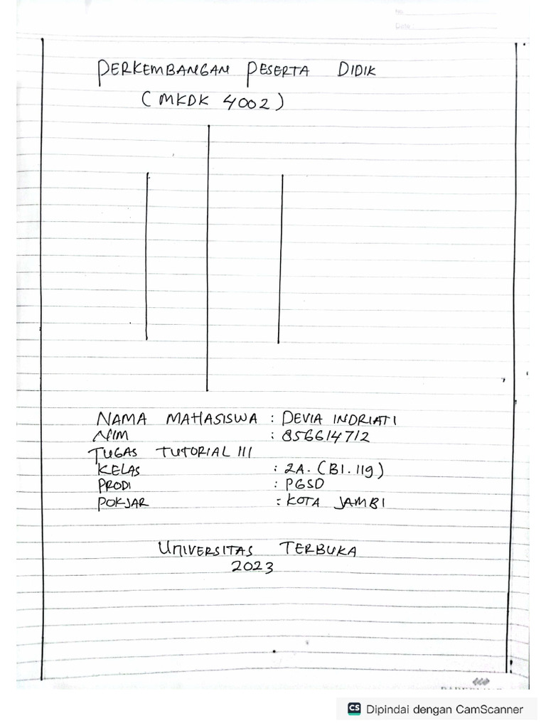 Jawaban Tugas Tutorial III PDD | PDF