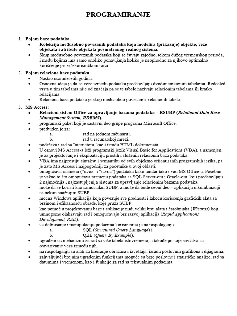 Skripta Iz Programiranja-2021 | PDF