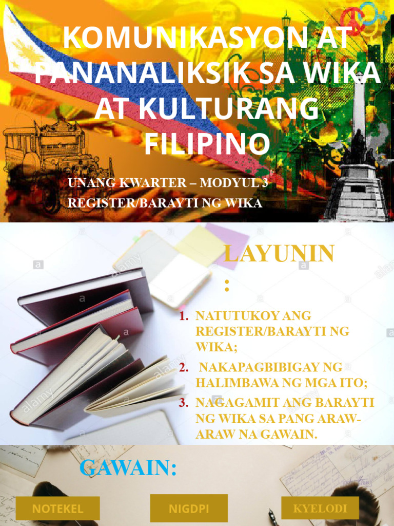WEEK 3 PPT Barayti NG Wika 1 | PDF