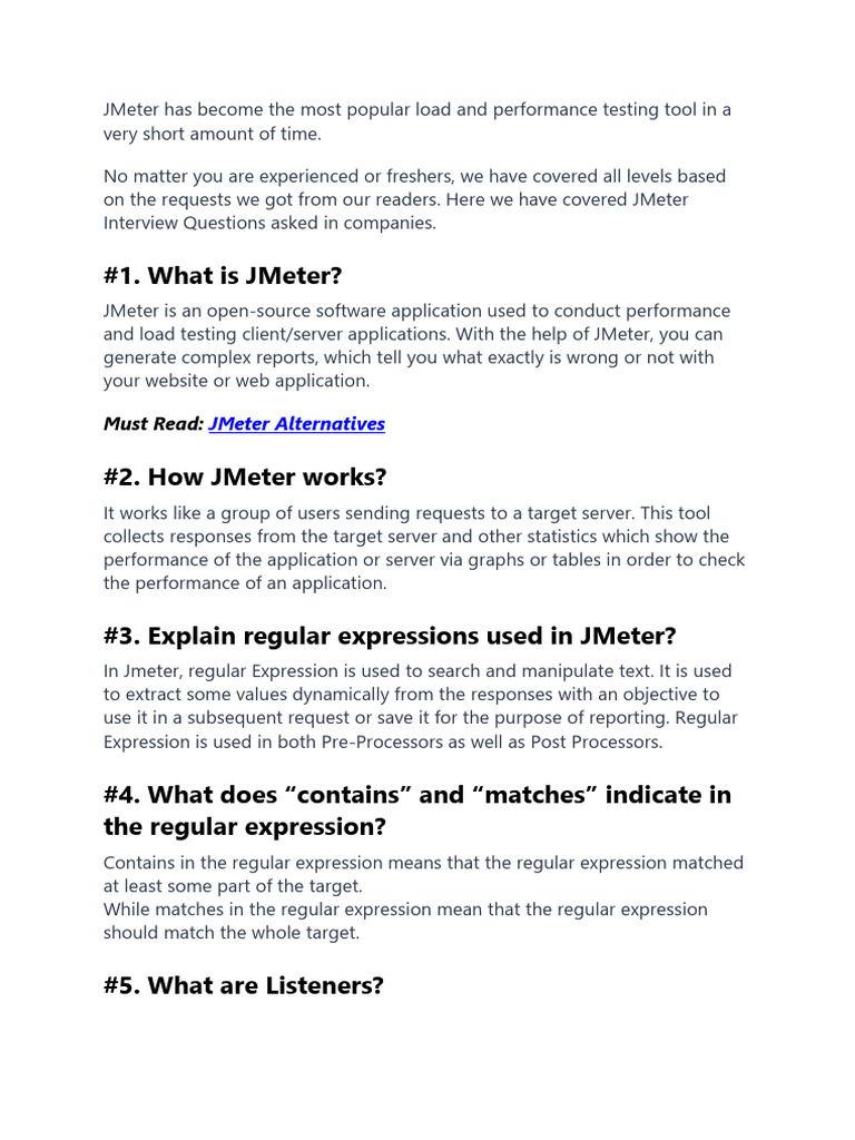 #1. What Is Jmeter?: Must Read | PDF | Http Cookie | Networking