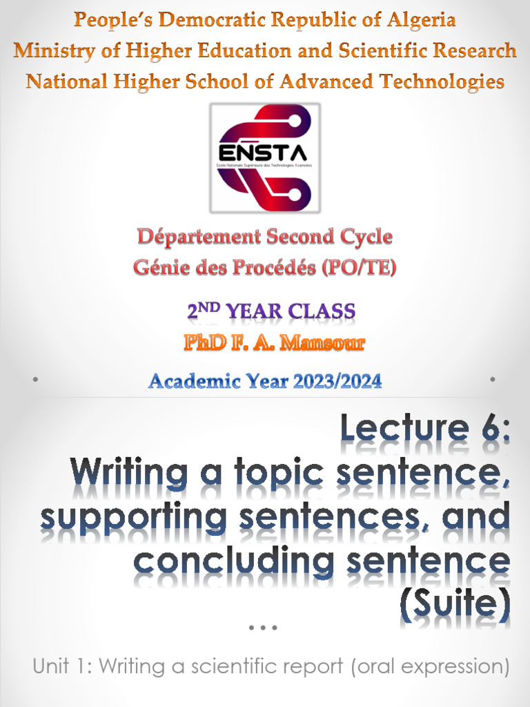 2ndyear Unit 1 Lecture 6 | PDF | Idea | Algiers