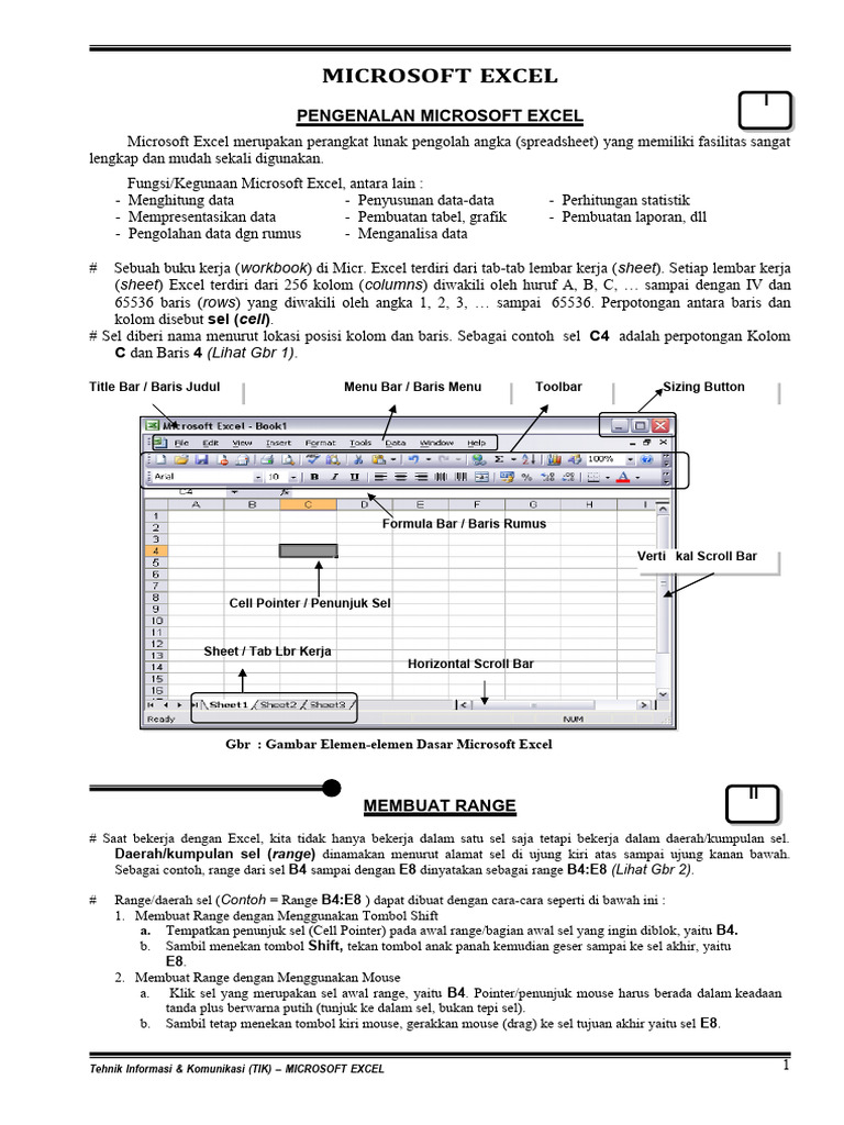 Kisi - Kisi Microsoft Excel | PDF