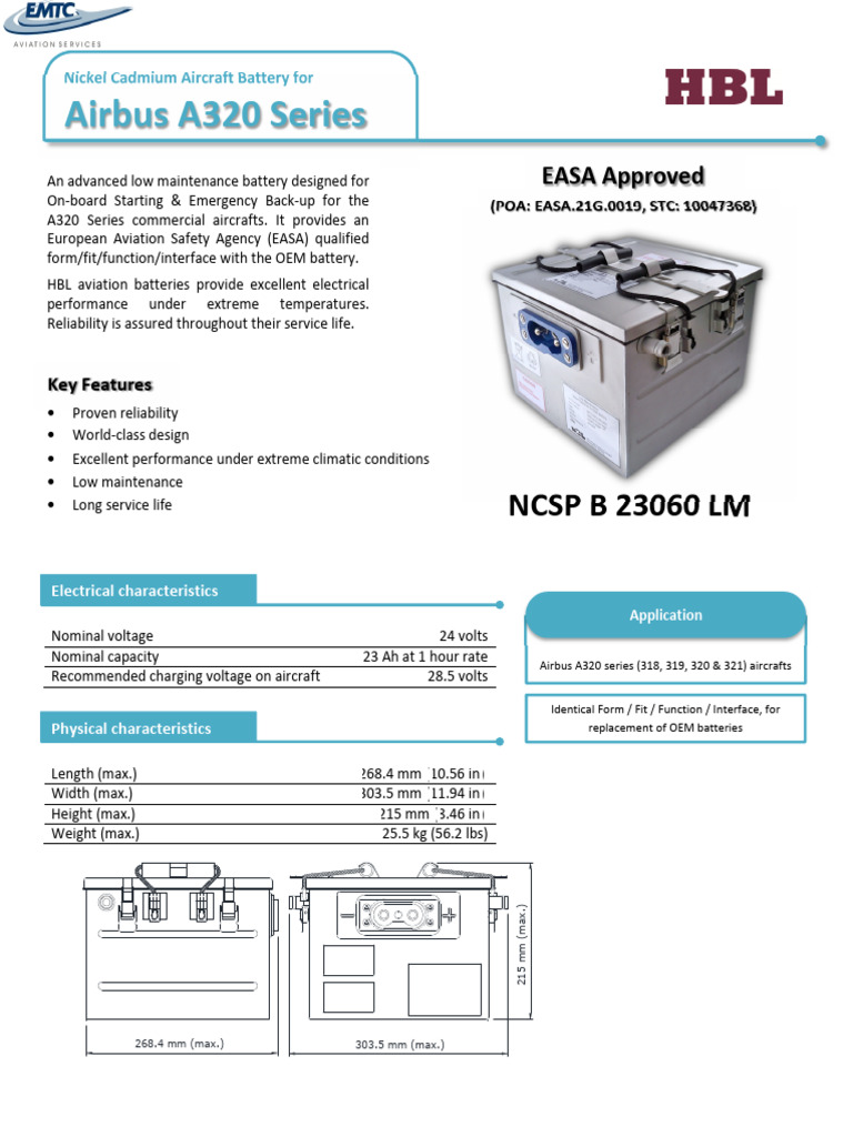 A320 Nickel Cadmium Battery Manual | PDF | Galvanic Cells | Electrical ...