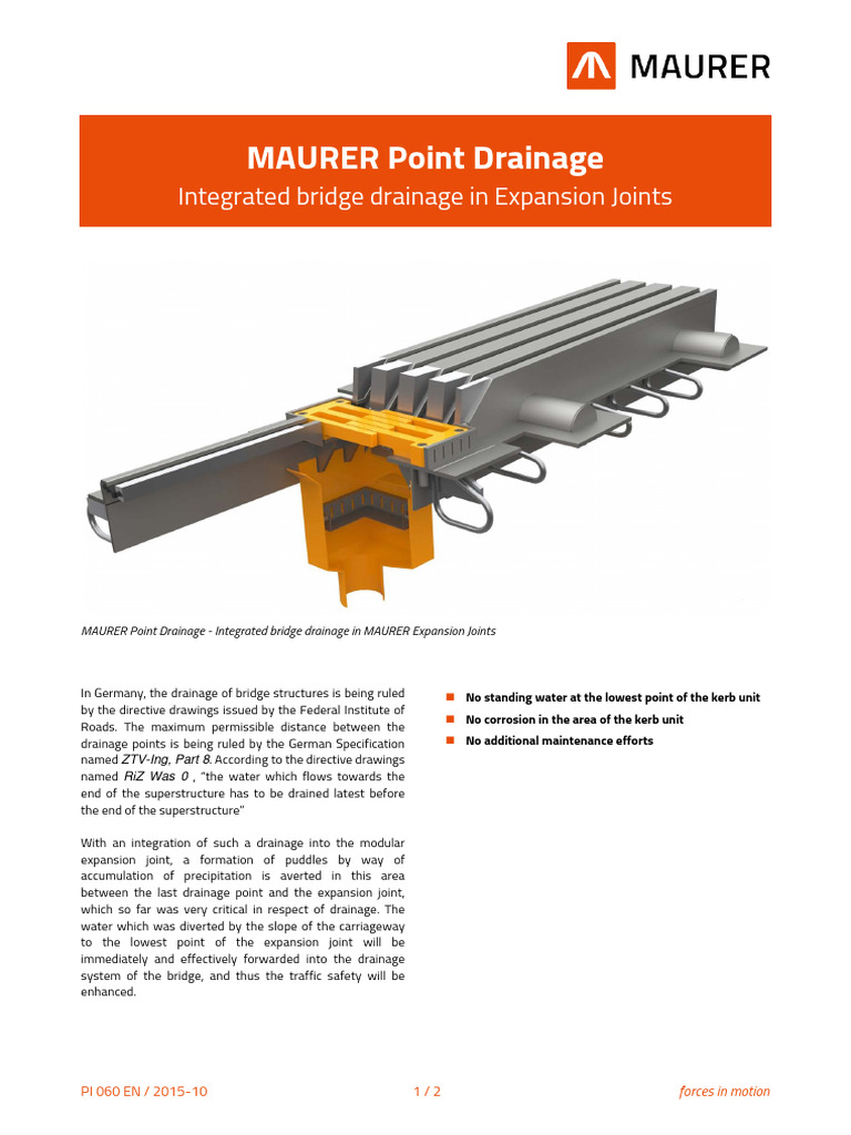 Product Information MAURER Point Drainage | PDF | Stainless Steel ...