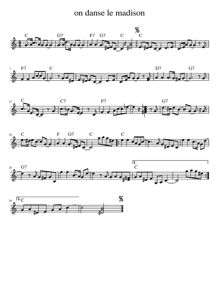 On Danse Le Madison | PDF