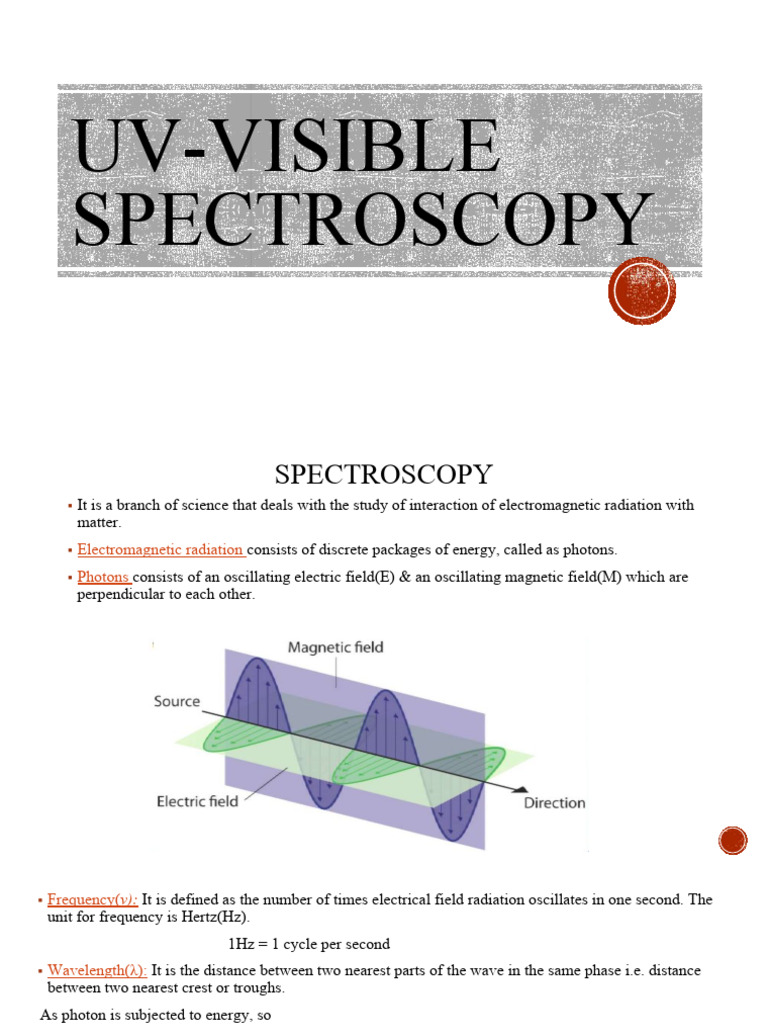 Uv Visible Spec | PDF | Ultraviolet–Visible Spectroscopy ...