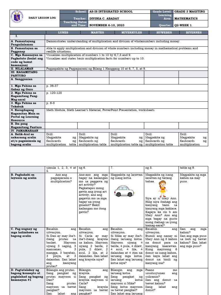 Math-Dll-Q2-Week 1 | PDF