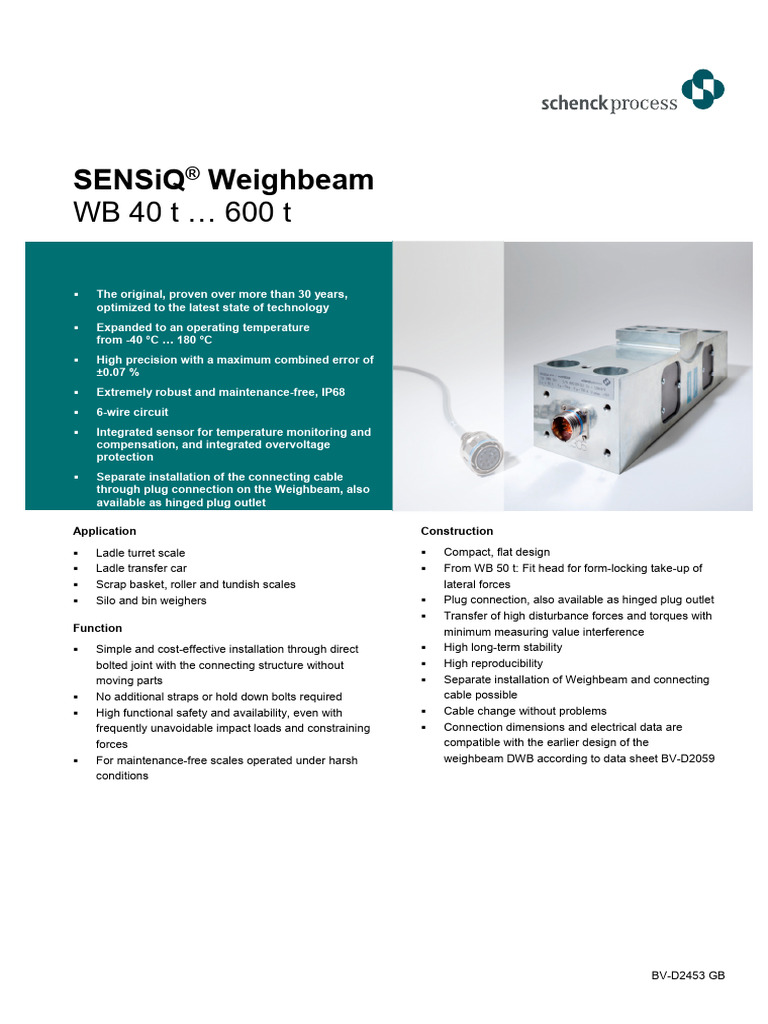 WB 40 LC Data Sheet | PDF | Electrical Connector | Electronics