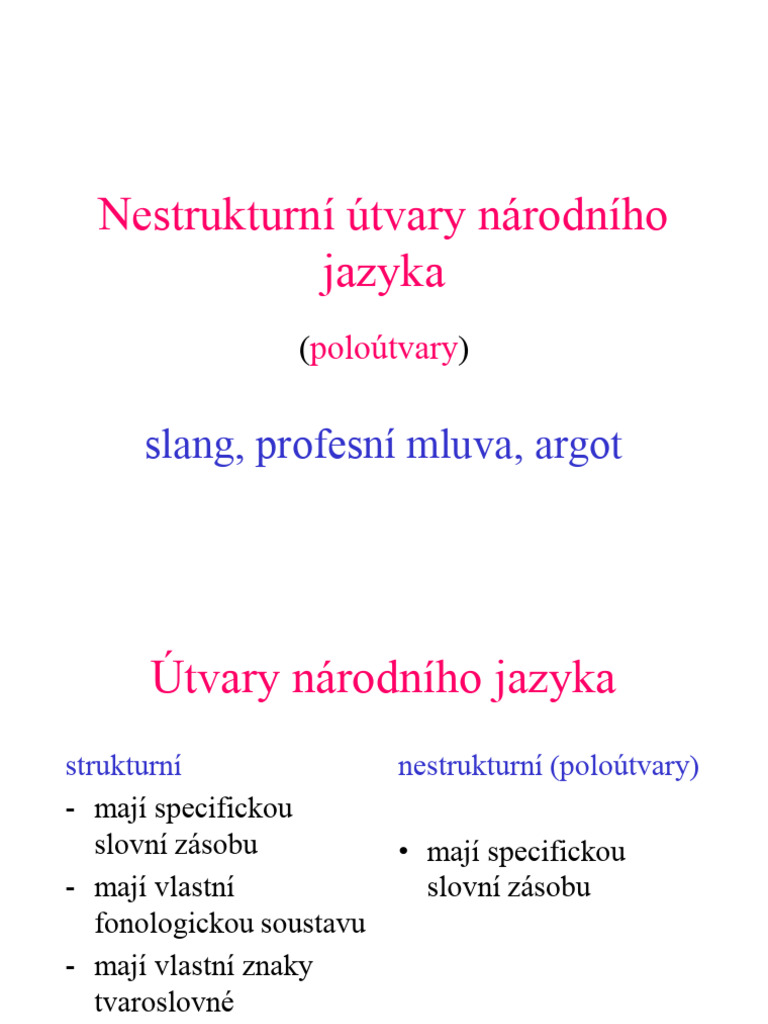 05 Slang Argot | PDF