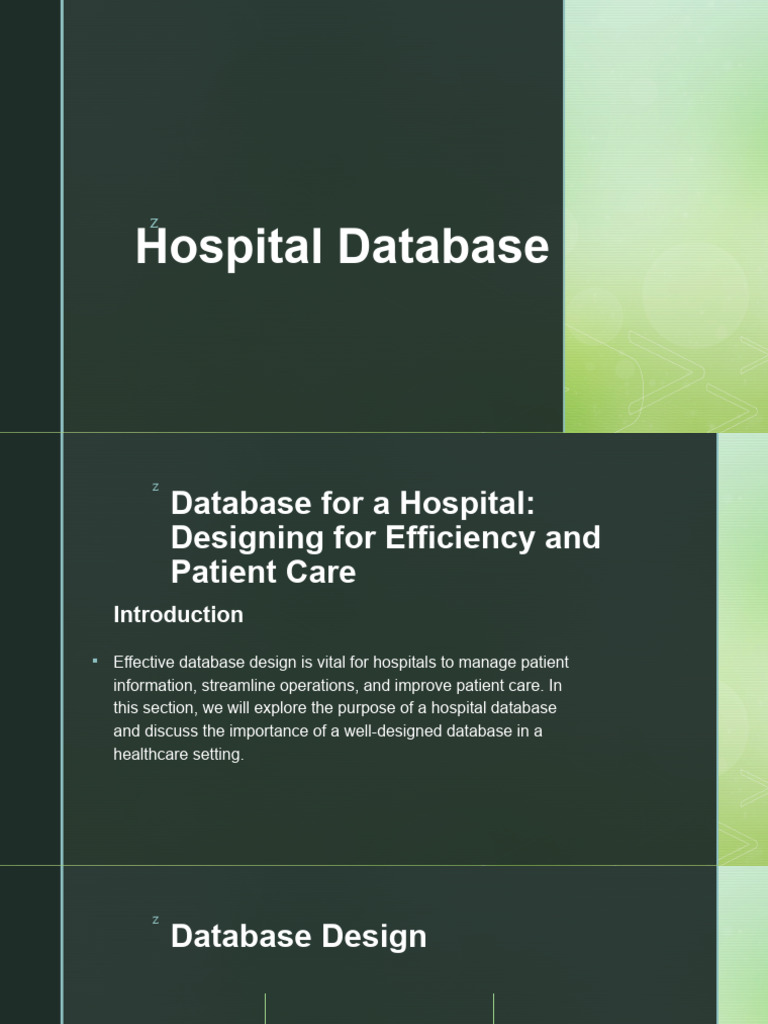 Hospital Database | PDF | Databases | Relational Database
