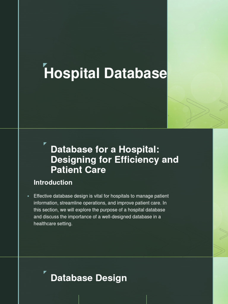 Hospital Database | PDF | Databases | Database Index Hospital Database | PDF | Databases | Database Index