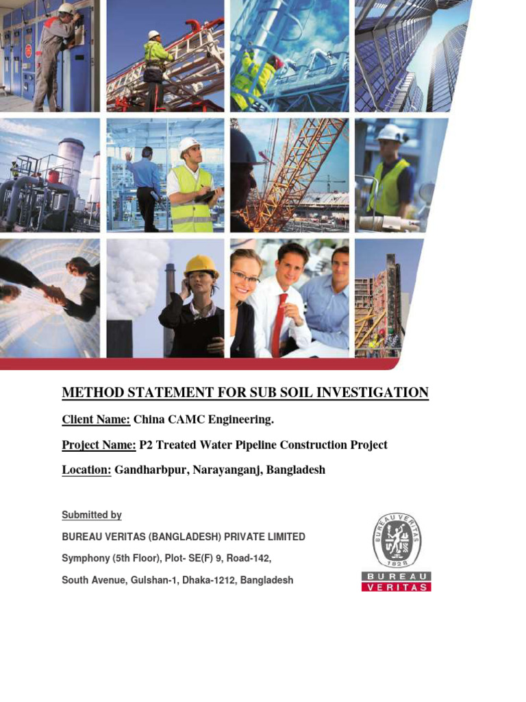 1.method of Statement For Subsoil Investigation Works | PDF | Geotechnical Engineering | Earth ...