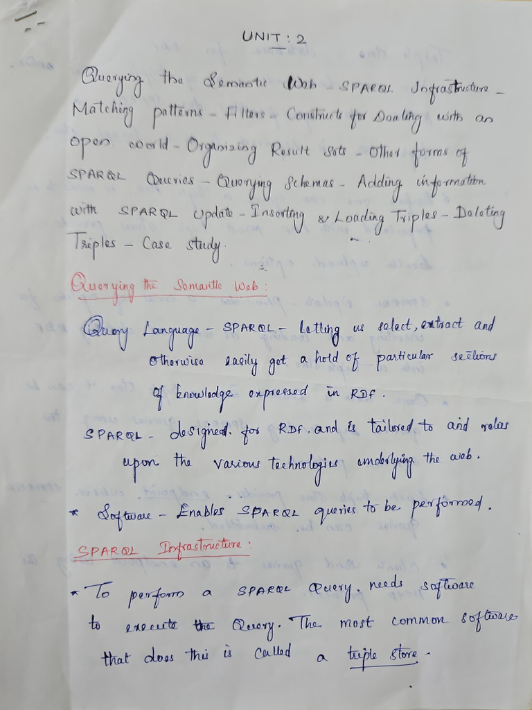 Semantic Web Unit 2 Notes | PDF | Communications Protocols ...