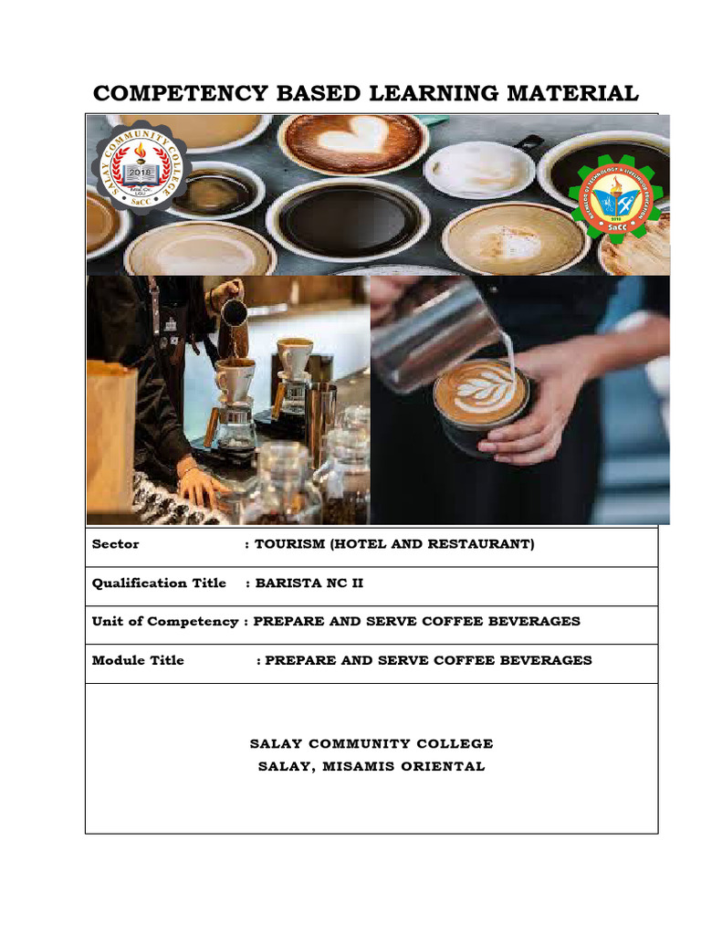 BARISTA - Competency Based Learning Material | PDF | Coffee | Food And ...