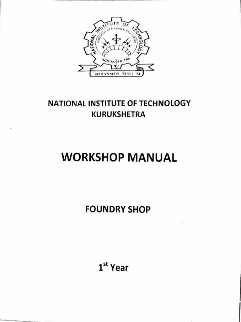 Foundry Workshop Manual | PDF