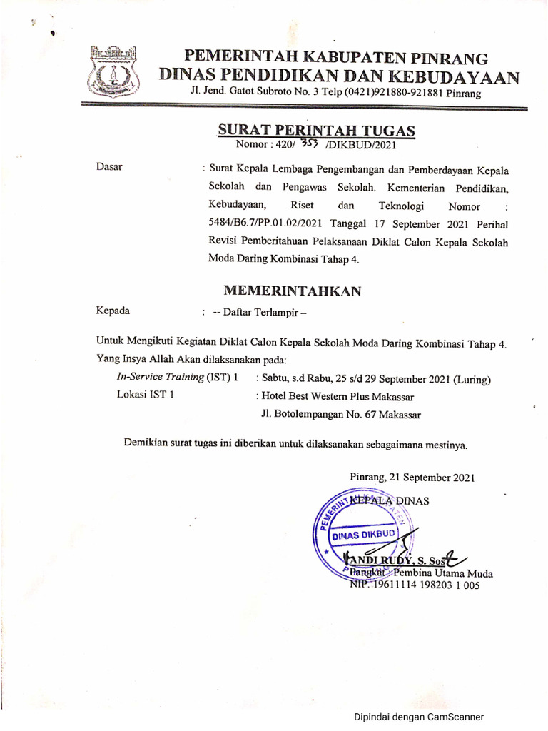 Surat Tugas TGL 25 | PDF Surat Tugas TGL 25 | PDF