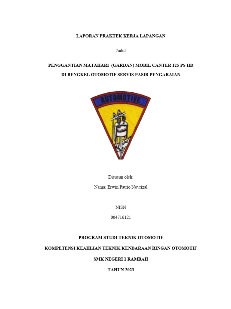 Penggantian Gardan Canter 125 PS | PDF | Teknologi & Rekayasa