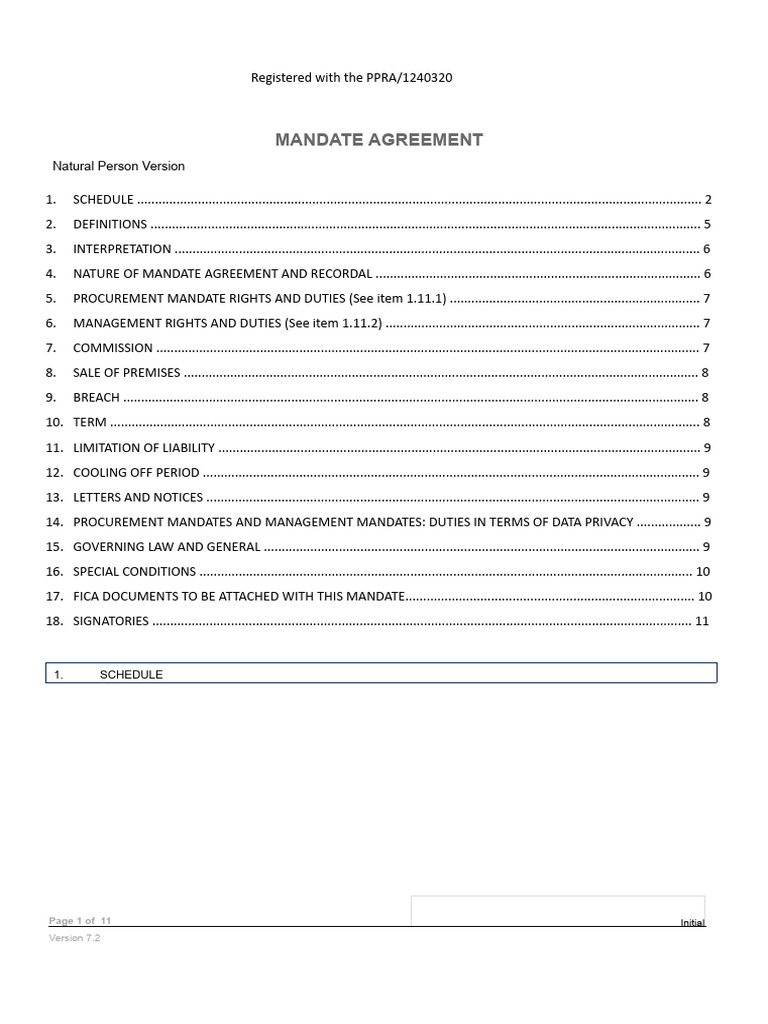 Property Practitioner Mandate Agreement | PDF | Lease | Leasehold Estate
