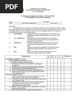Staff Nurse Evaluation Form | PDF | Nursing | Medical Diagnosis