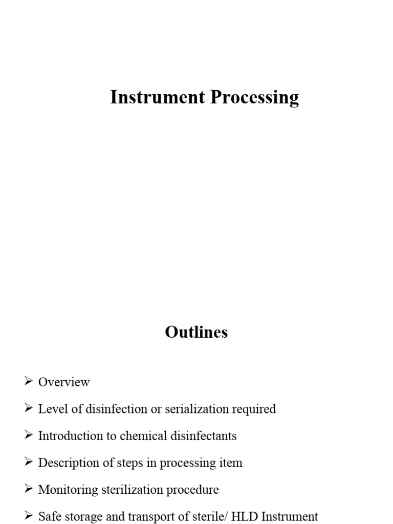 Sterilization & Disinfection Guide | PDF | Sterilization (Microbiology ...