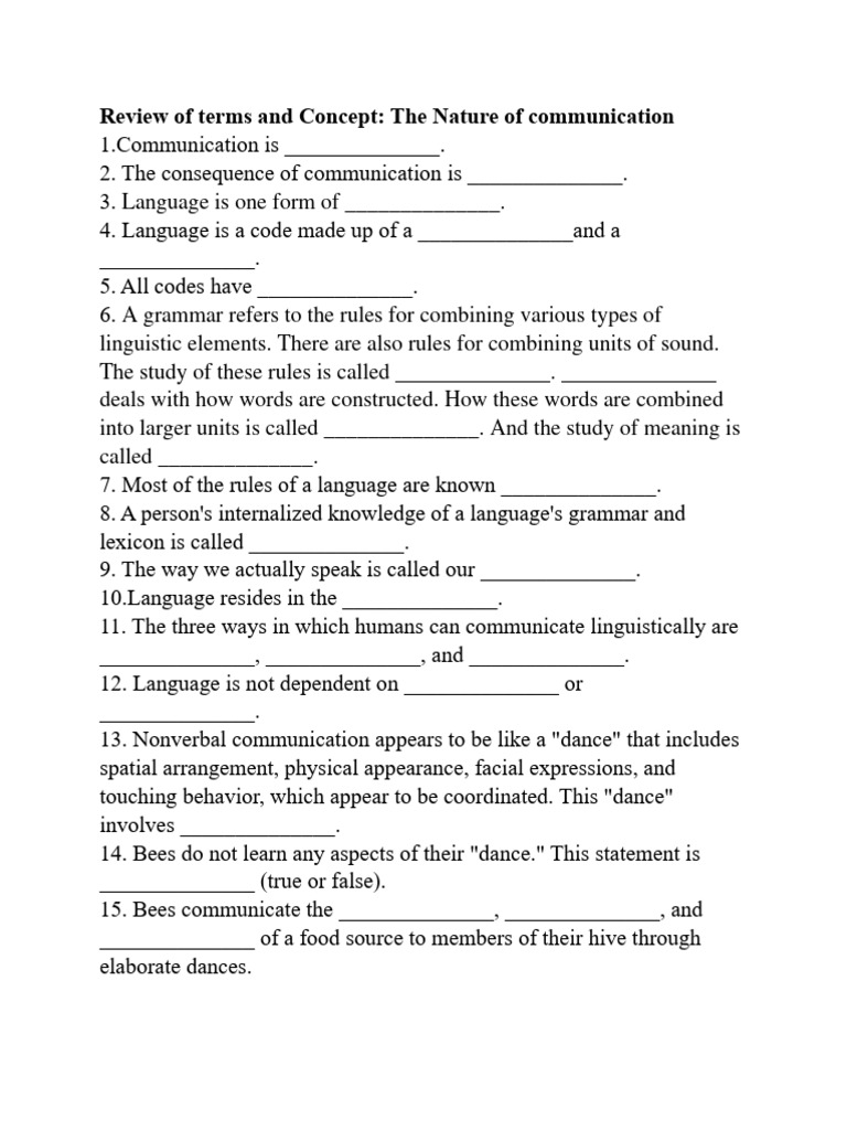 Lingustic Answer Shortcut Way | PDF | Communication | Speech