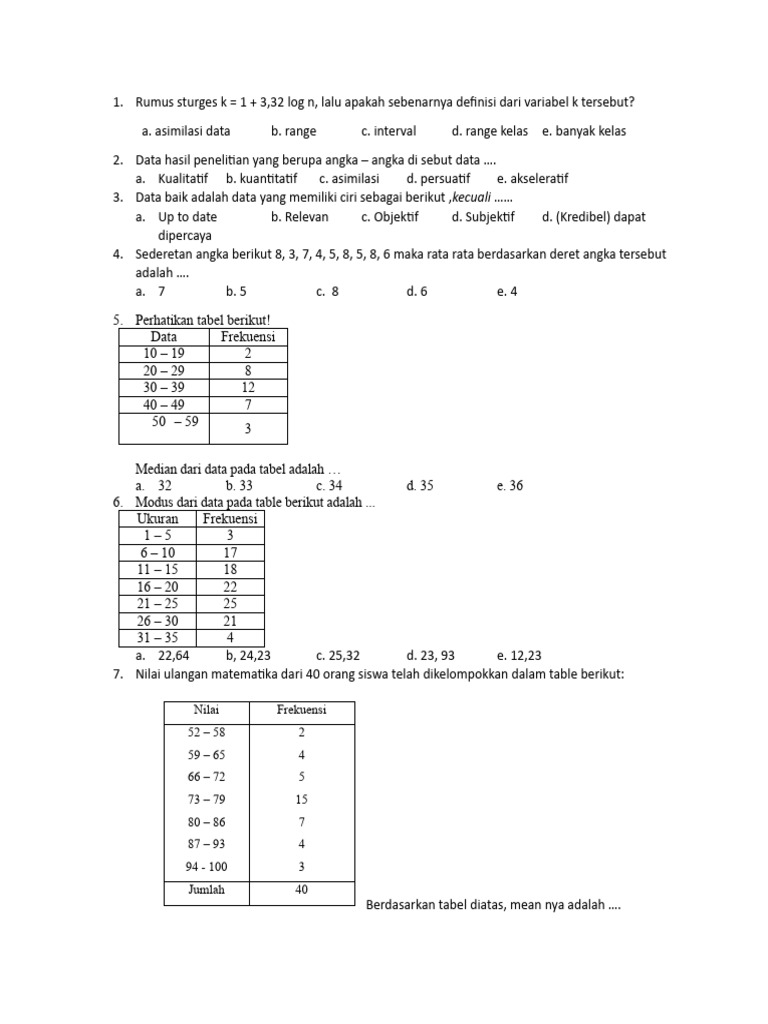 Soal MTK KLS 3 SMK | PDF | Metode & Bahan Ajar