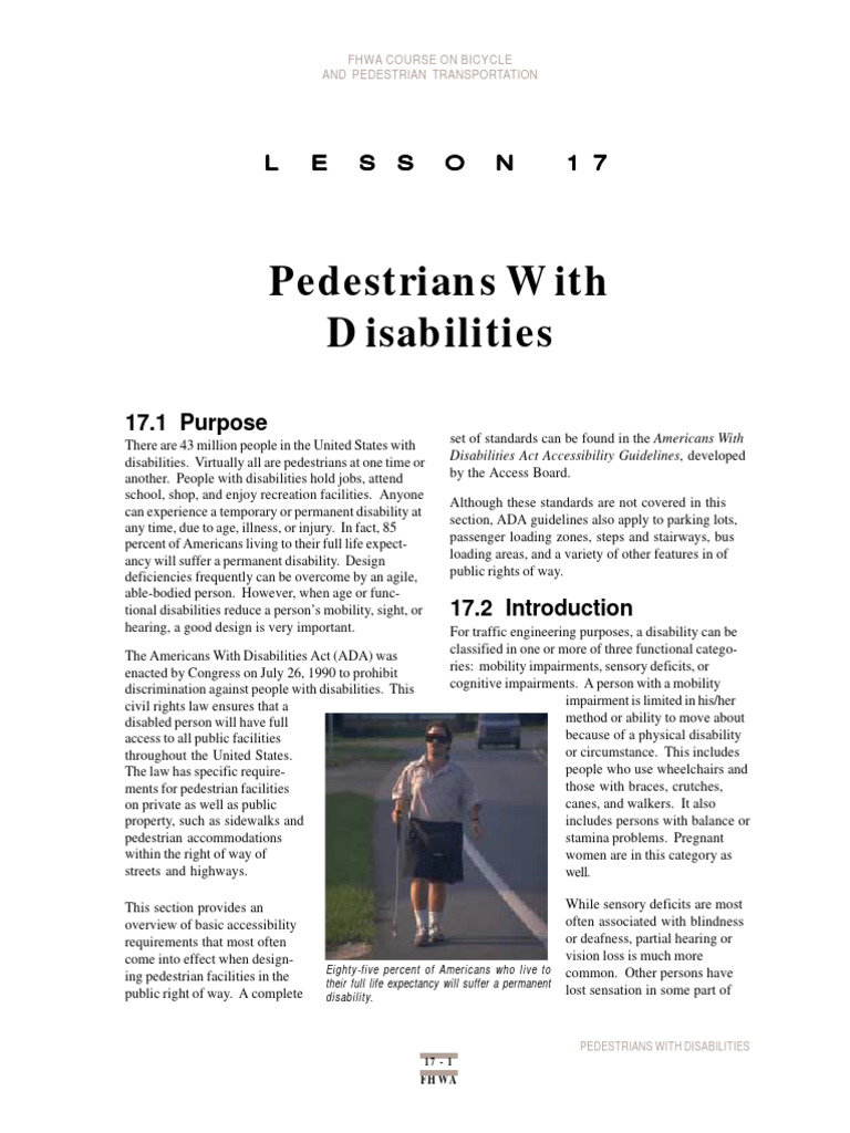 Accessible Pedestrian Design Guide | PDF | Accessibility | Pedestrian ...