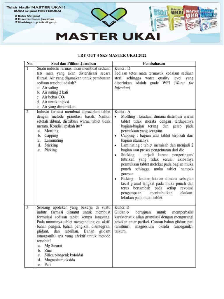 Soal To 4 SKS 2022 | PDF