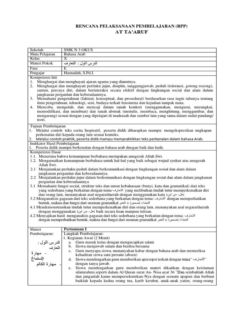 Modul Ajar Siklus 2 | PDF