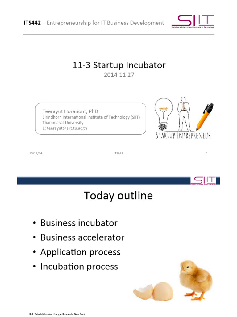 Business Incubators & Accelerators | PDF | Entrepreneurship | Business ...