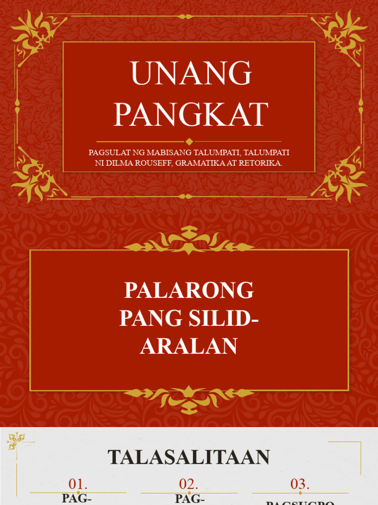 Fil Report Unang Pangkat | PDF