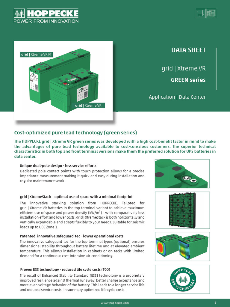 Xtreme VR Battery Features and Specs | PDF | Data Center | Manufactured ...