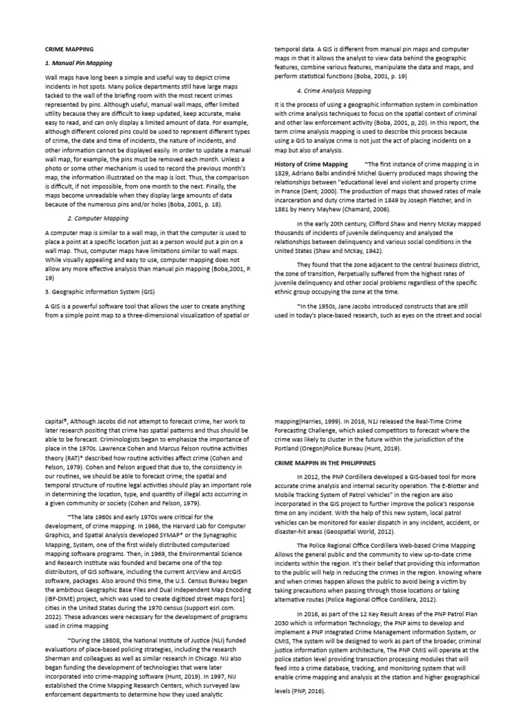 Crime Mapping | PDF | Geographic Information System | Criminology