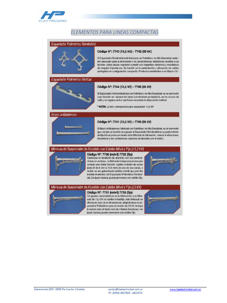 Elementos y Modelos para Líneas Compactas | PDF