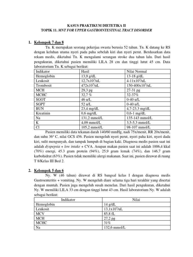 Kasus Praktikum Upper GIT Disorder | PDF